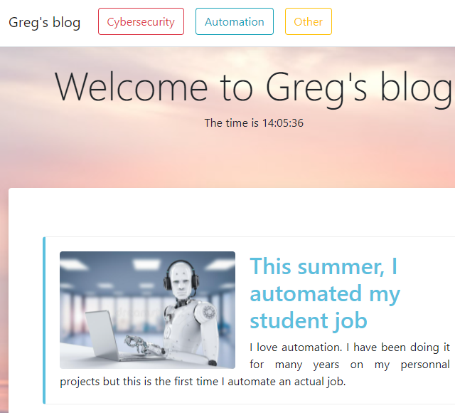 Greg's blog